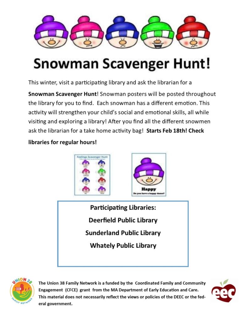 Tilton Library » Snowman Scavenger Hunt